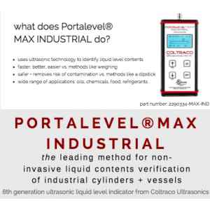Portable ultrasonic level indicator Portalevel® MAX PLUS - Sensors.nl