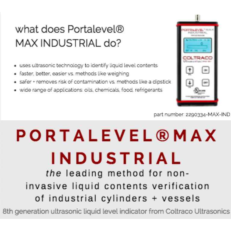 Portable ultrasonic level indicator Portalevel® MAX PLUS - Sensors.nl
