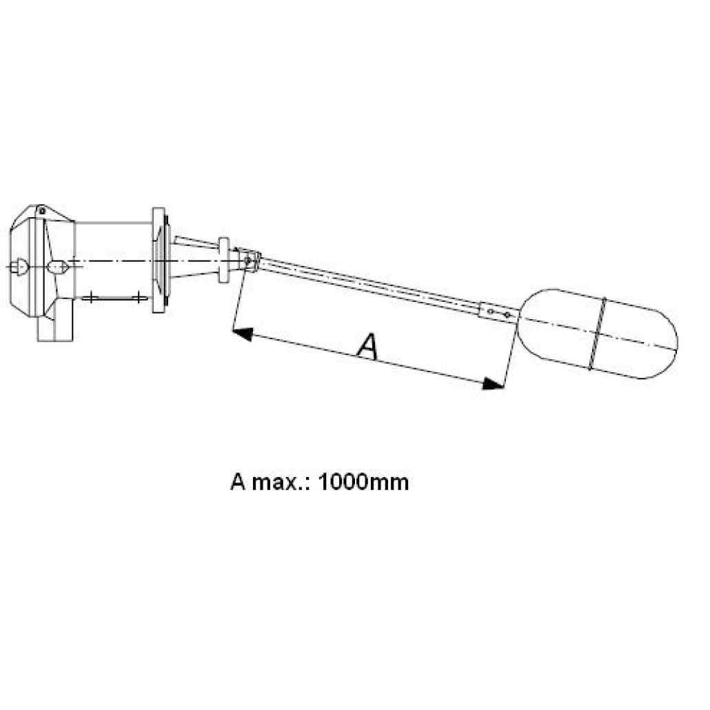 Float level switch flange mount TriMod BESTA | A01041 - Sensors.nl