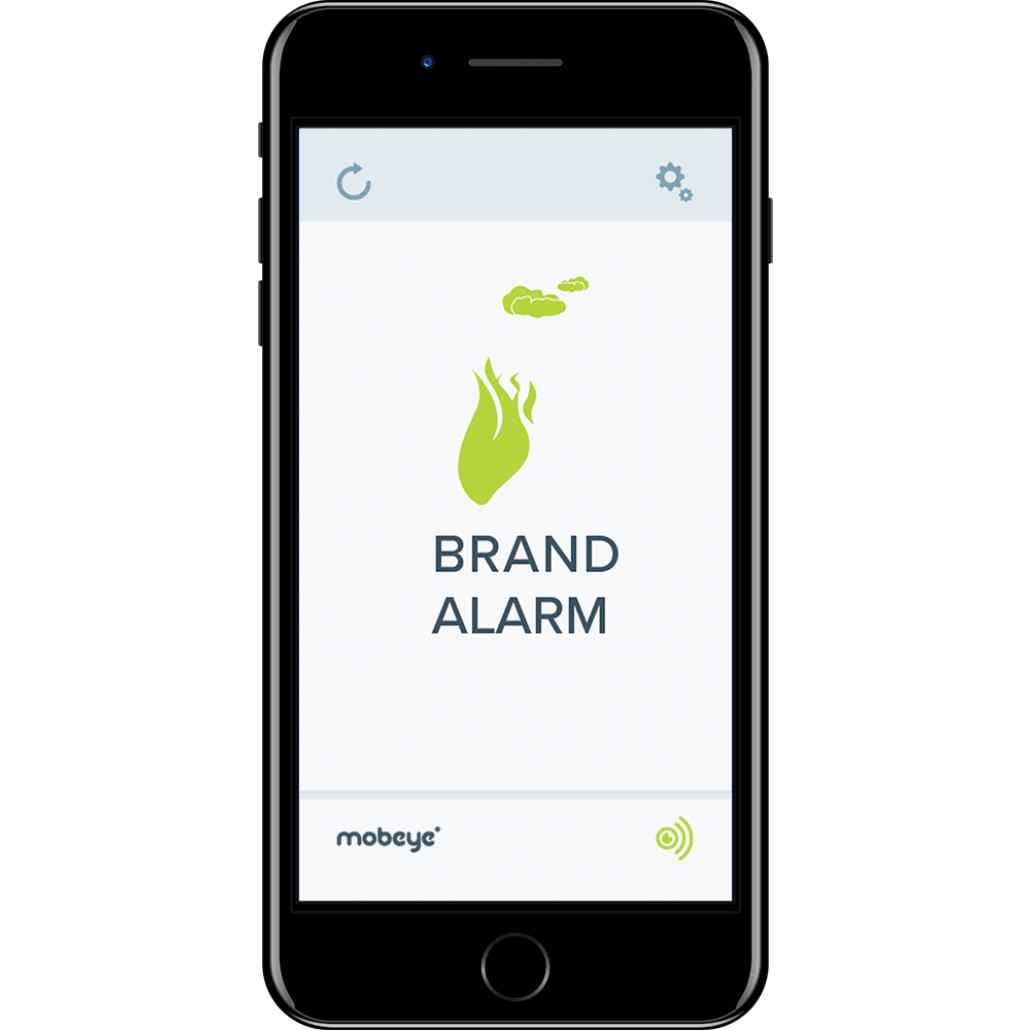 Battery powered fire detector (EN14604) Mobeye 2G/4G Smoke Detector ...