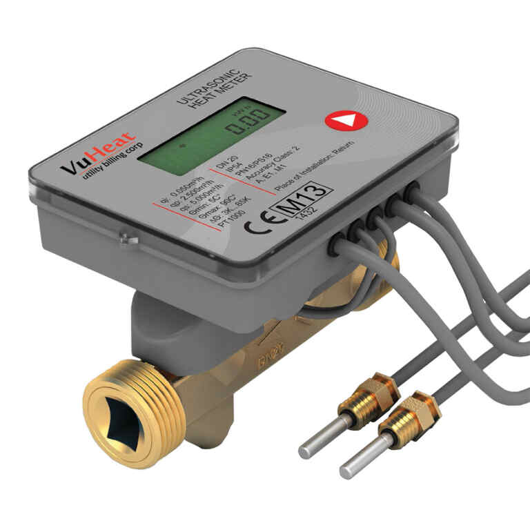 Ultrasone warmtemeter DN20 - Qp 2,5 (inclusief 3/4 ...