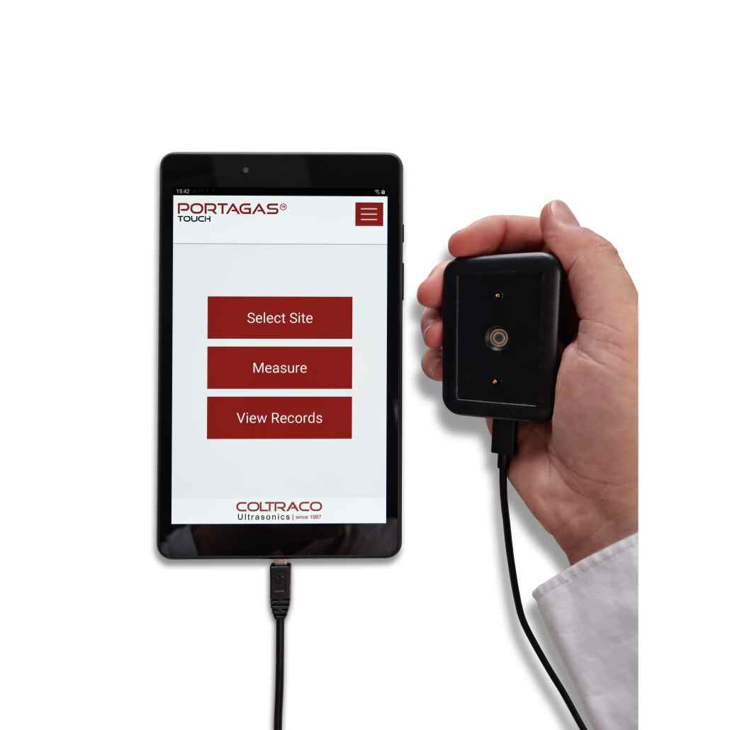 Acoustic, non-invasive pressure monitoring system | Portagas® - Sensors.nl